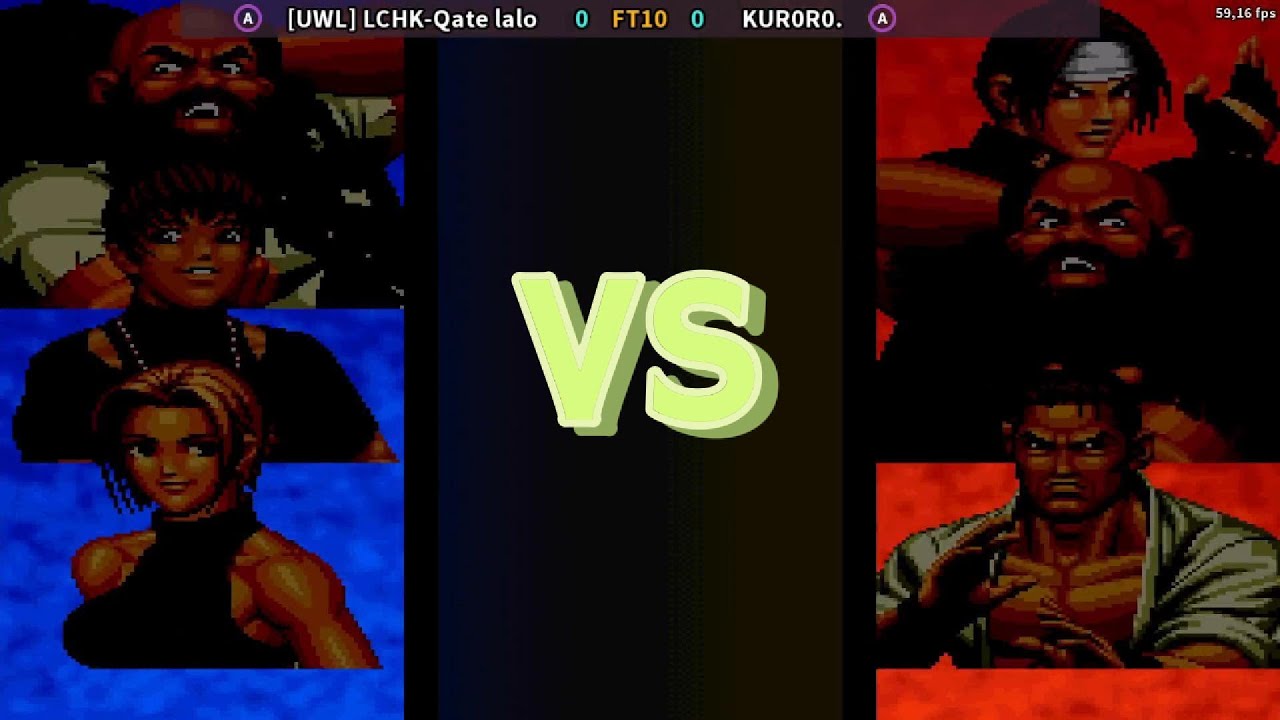 The King of Fighters '98: KOF 98 - [UWL] LCHK-Qate lalo VS KUR0R0. FT10 ...