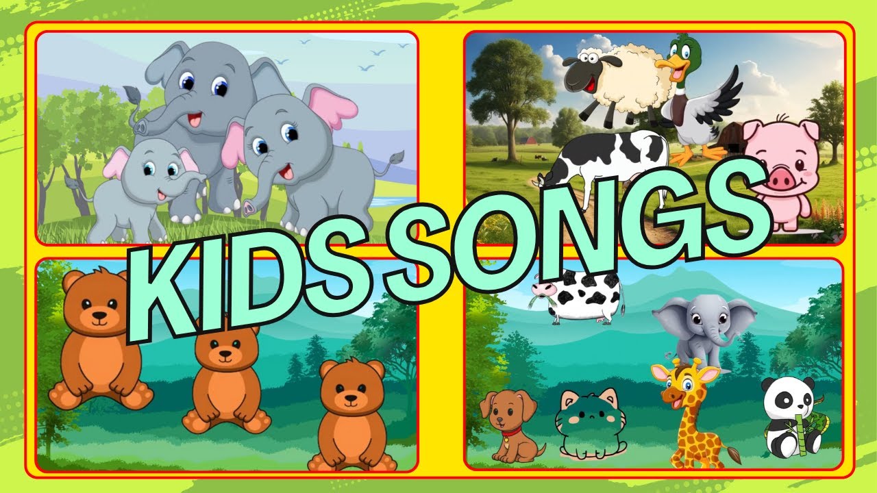 Elephant Stomp! 🐘 | Farm & Wild Animals Song Compilation for Kids | Fun ...