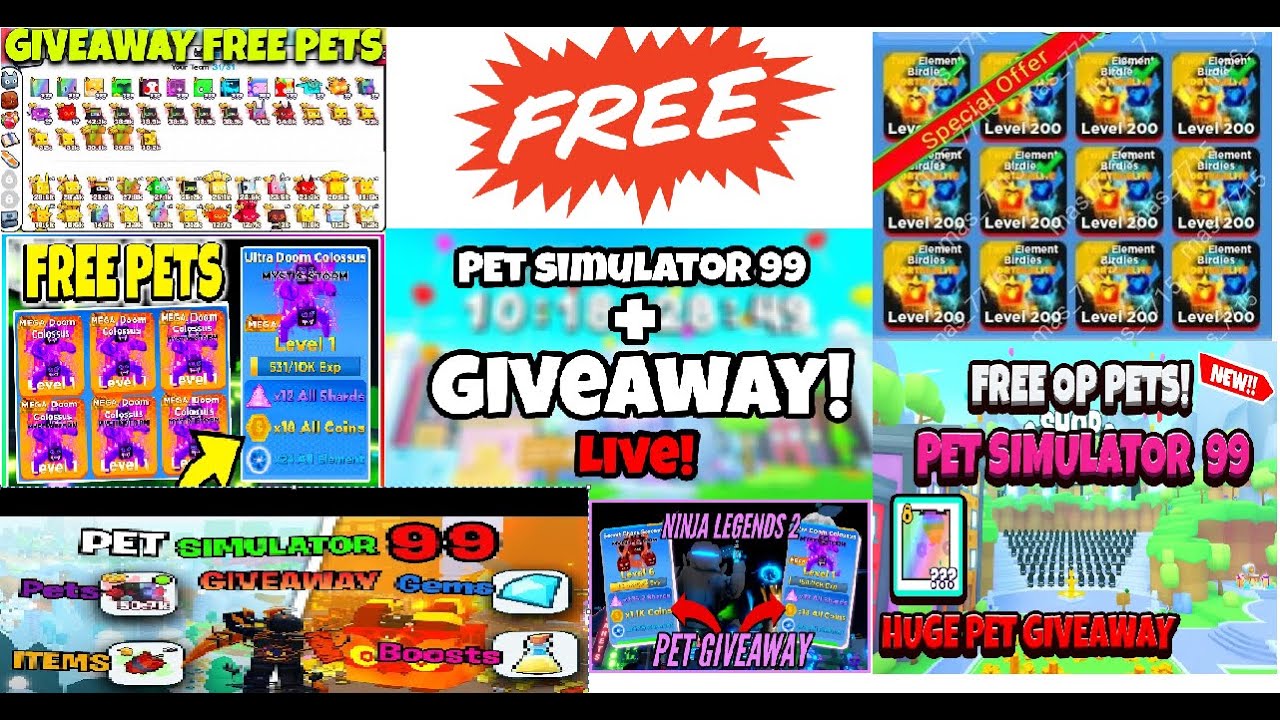[NEW]Pet Simulator 99!🔥 GRINDING🔥Free pet sim X pets!🔥Best pets!🔥Free ...