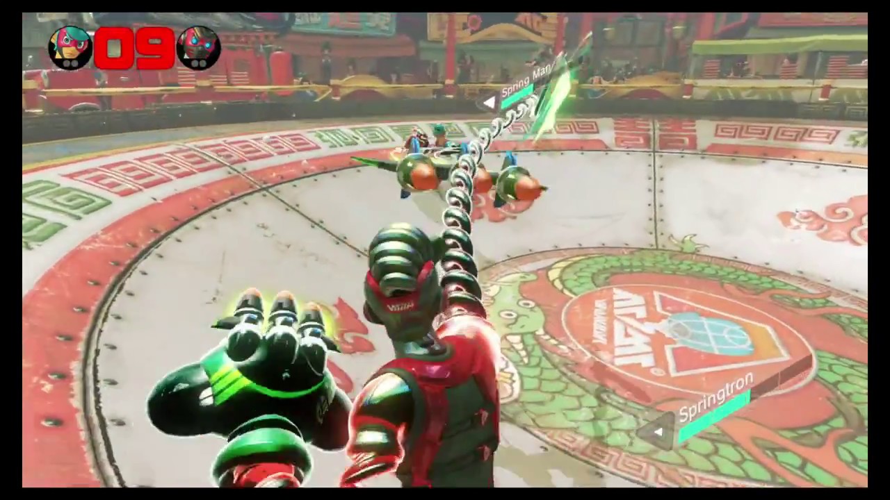 ARMS Nintendo Switch - Red Legend vs Springtron - YouTube