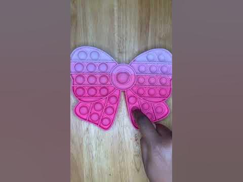 Pink Bow Pop it FIDGET Toy - YouTube