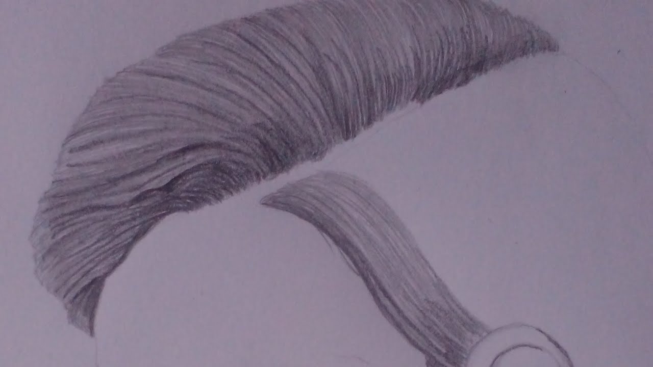 How to draw hair style for men. 1|pencil draw| speed drawing | - YouTube