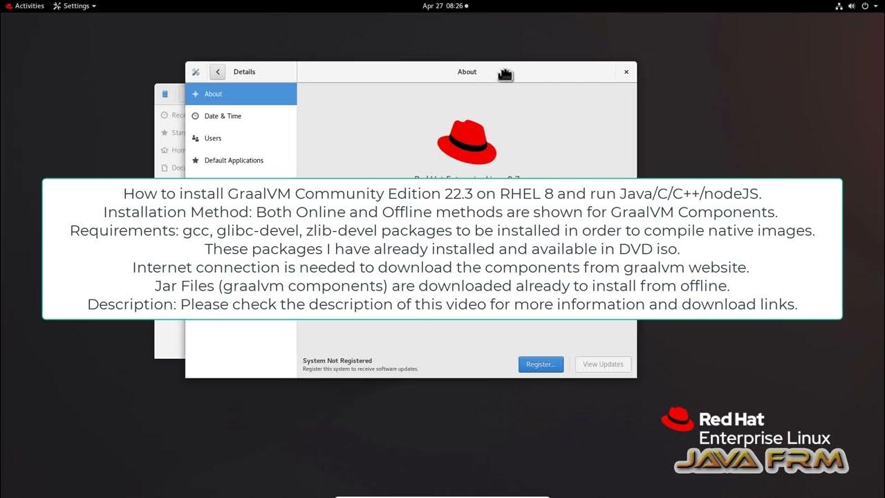How to install GraalVM Community Edition 22 on RHEL 8 and run Java/C/C++/nodeJS - GraalVM 22 ...