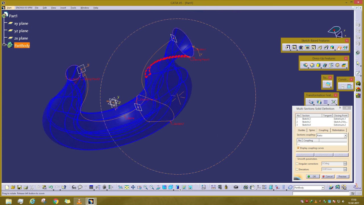 crane hook in catia - YouTube