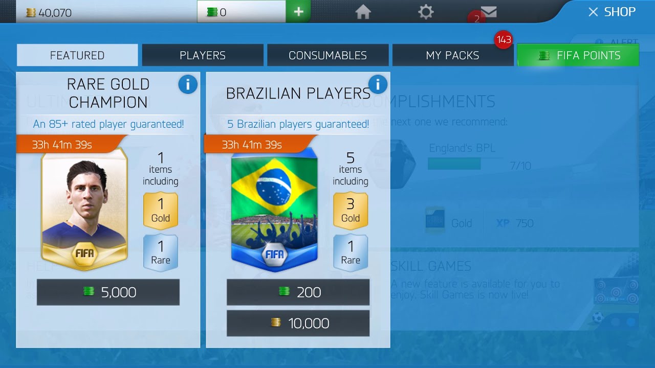 FIFA 16 - BRAZILIAN PLAYERS Pack Opening (Android/iOS) - YouTube