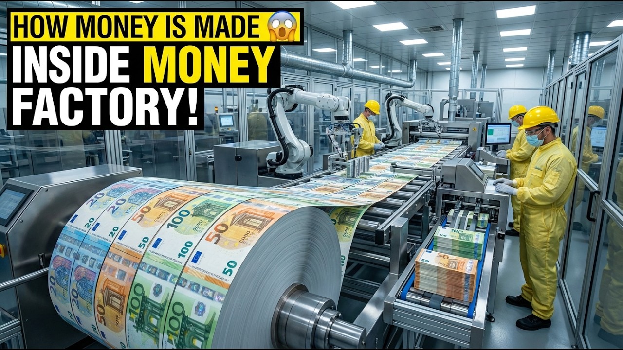 How Money Is Made in Europe 💶 Inside a Billion-Euro Printing Factory ...