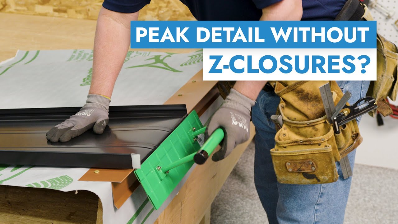 How to Install a Peak Flashing on a Standing Seam Roof: SMI Detail PK2 ...