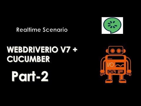 Webdriverio V7-Cucumber-RealTime Scenario -Part-2 - YouTube