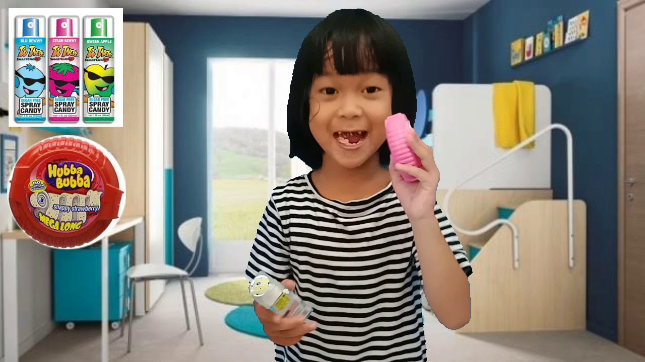 Permen Unik Semprot - Too Tarts Spray Candy - Permen Karet Import Hubba ...