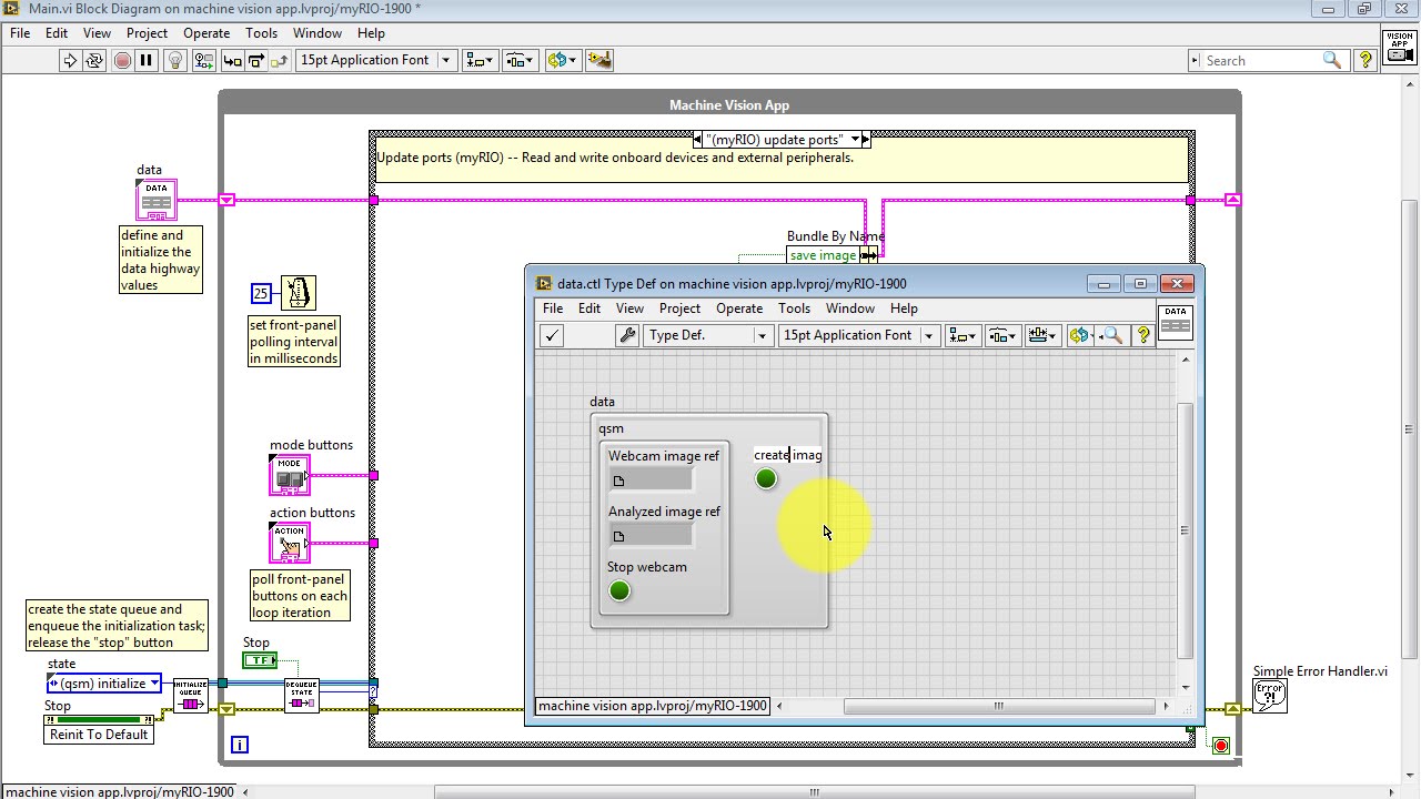 NI Vision: Change Data Lane Name - YouTube