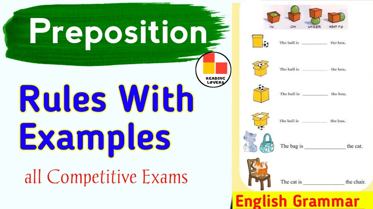 Preposition / Preposition rules With Examples / prepositions in english ...