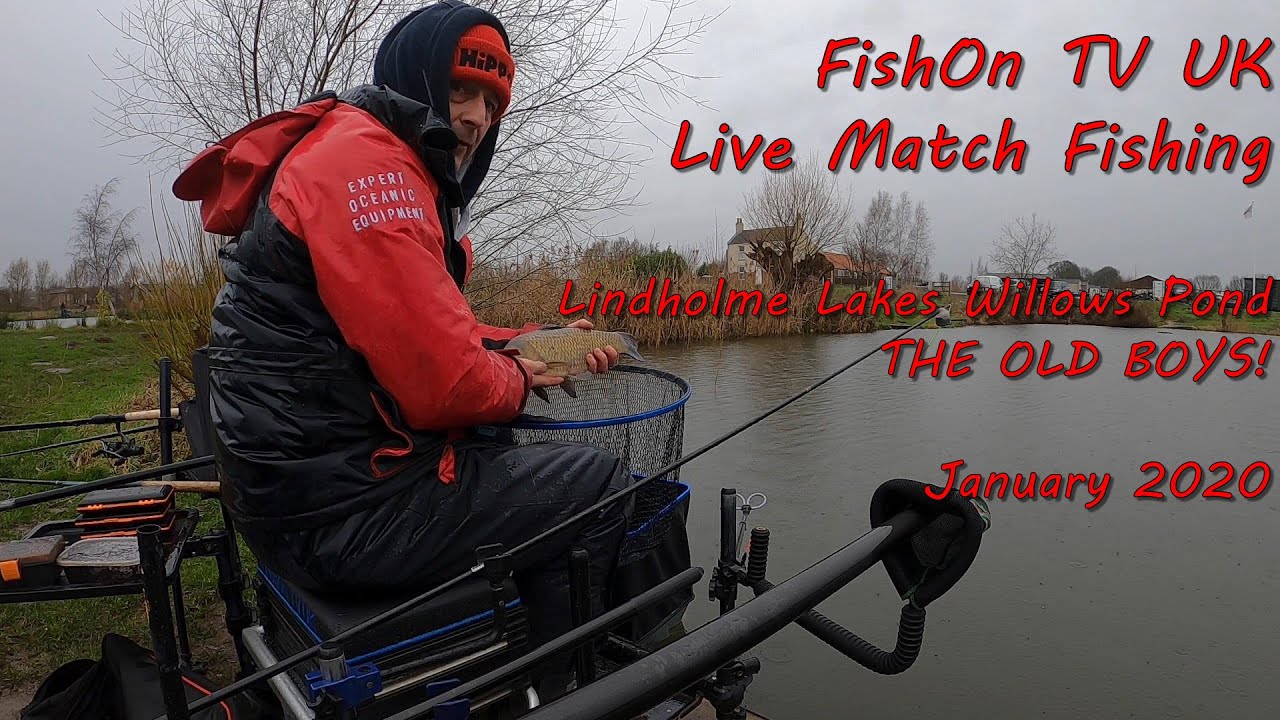 FishOn TV UK, Live Match Fishing , Lindholme Lakes, Willows Pond. He's still catching January ...