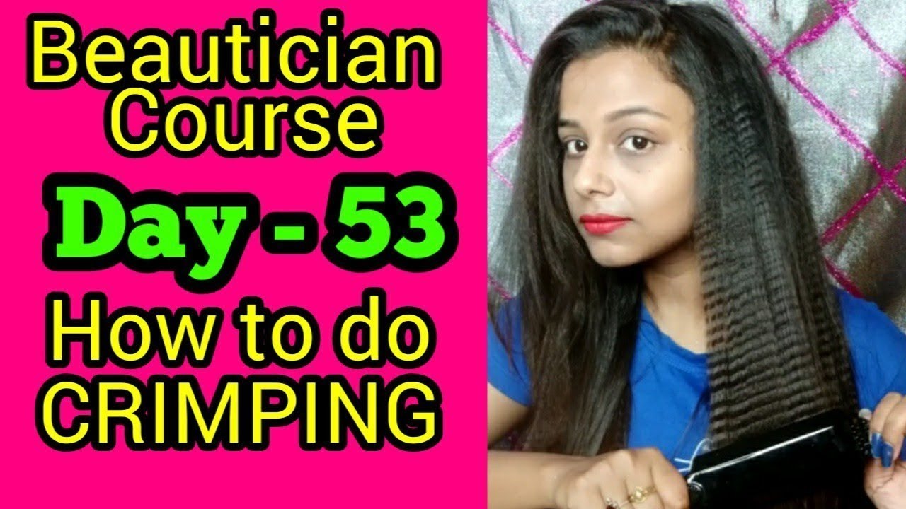 how to crimp Hair|| with a crimping iron|| crimp Hair style - YouTube