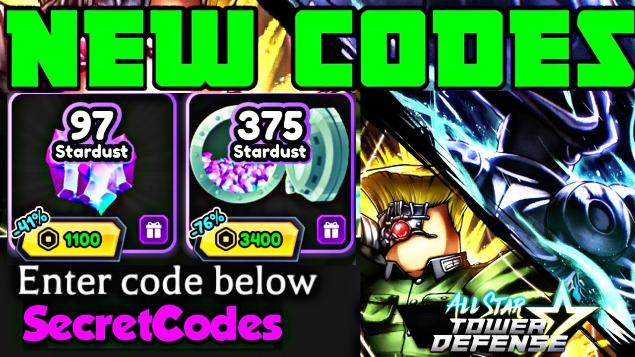 ALL *WORKING* CODES FOR ALL STAR TOWER DEFENSE ON APRIL 2024! ALL STAR ...
