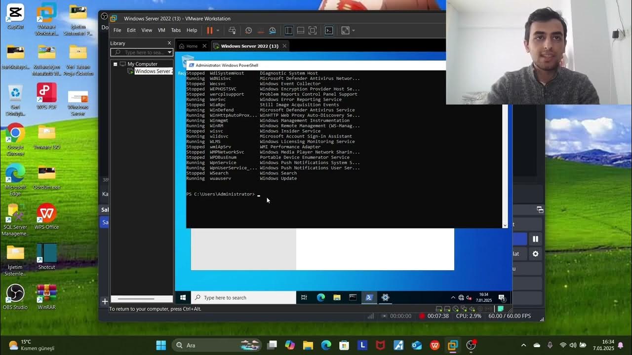 Windows Server 2022 Konsol İşlemleri - Terminal Komutları (Powershell) | 8. Kısım - YouTube