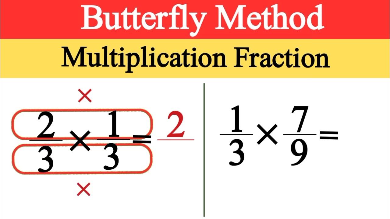 🤯💯 MULTIPLY FRACTION TRICK ( BUTTERFLY METHOD ) #shorts # ...