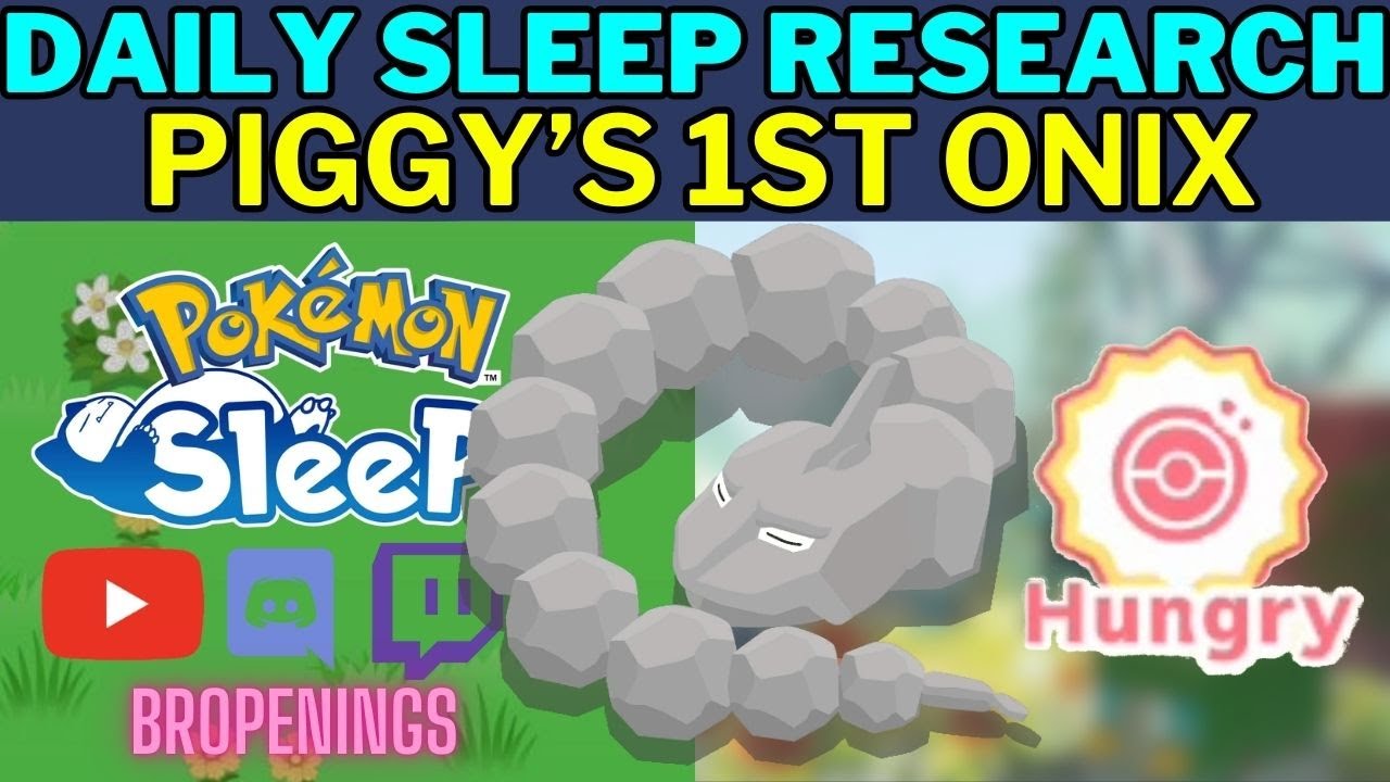 Daily Sleep: Piggy's 1st Onix #pokemonsleep #onix - YouTube