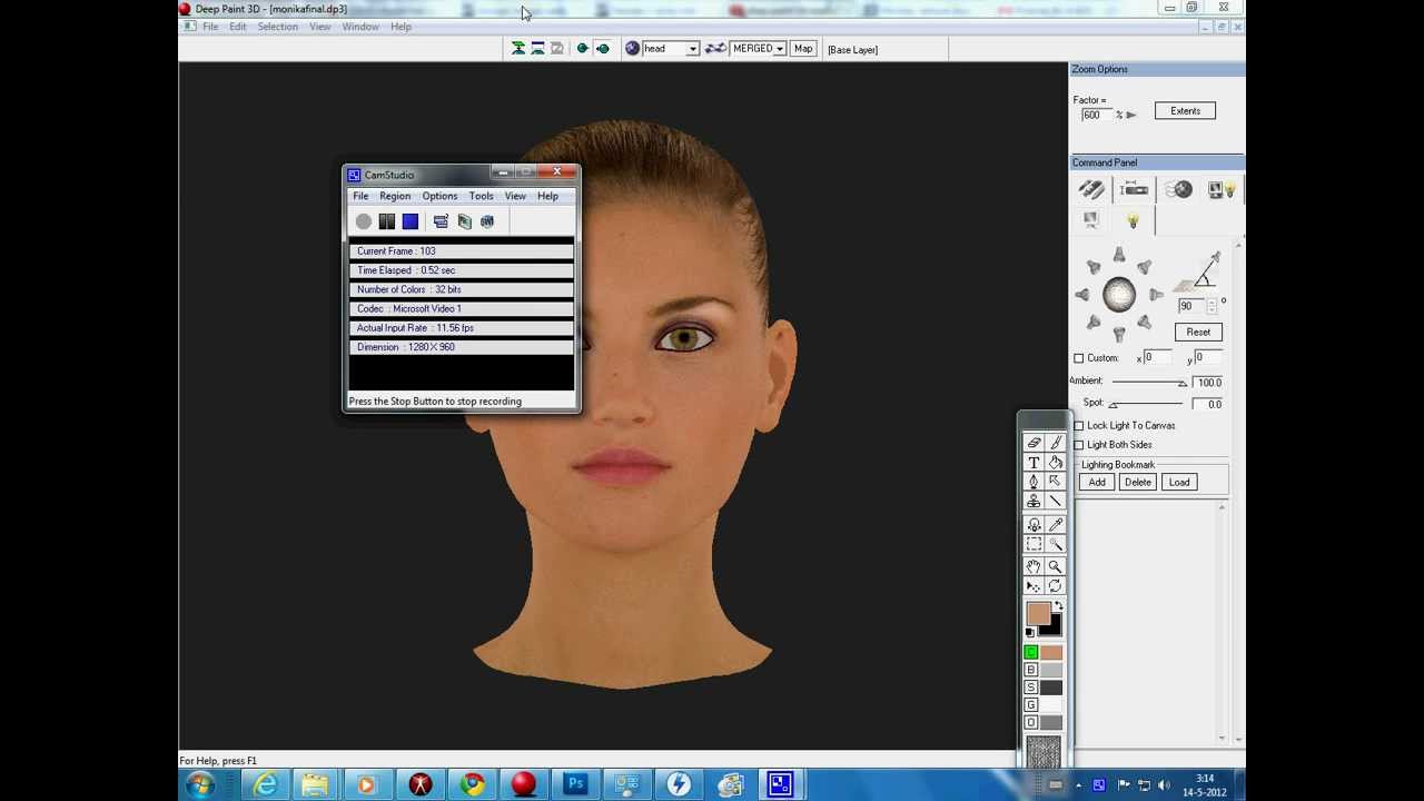 Daz3D Victoria 5 Deep paint 3D - YouTube