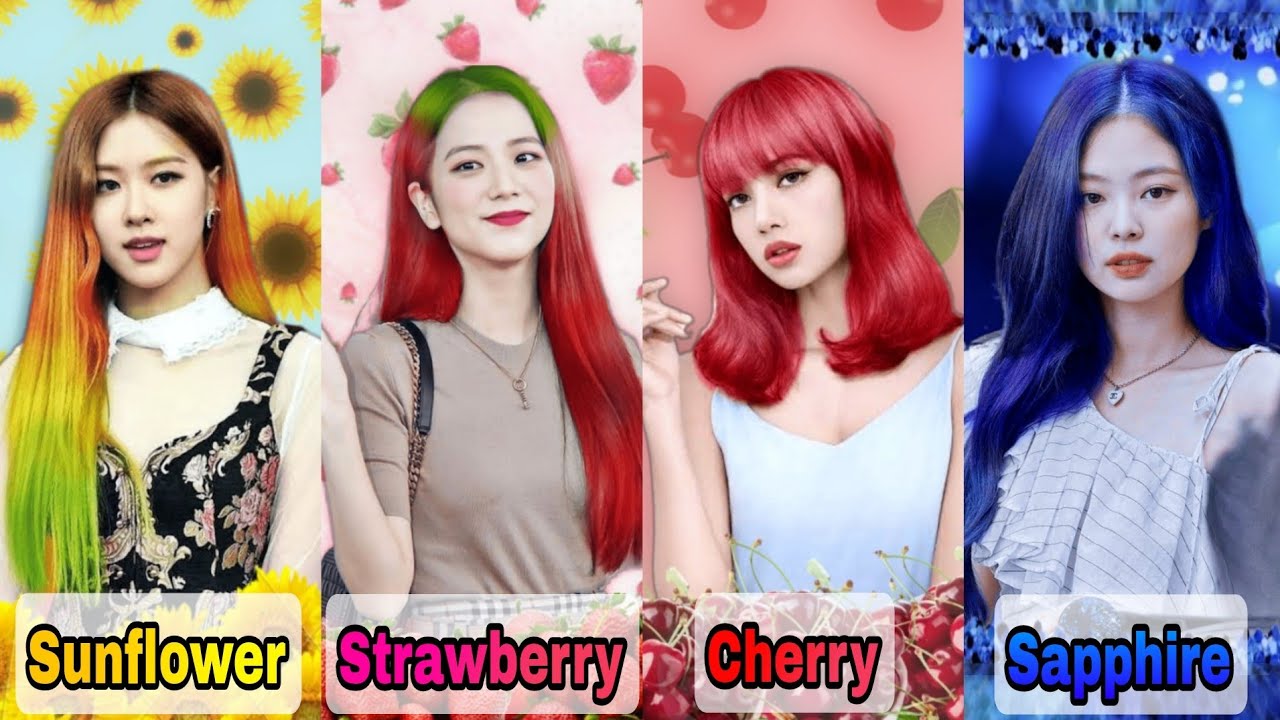 Trying Various Hair Edits on BLACKPINK🌻🍓🍒💎 - YouTube