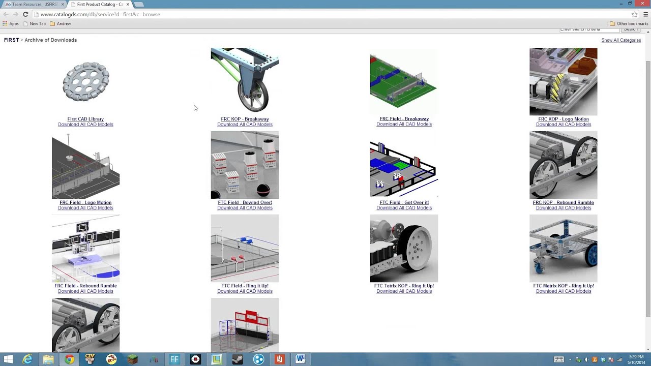 How To Download The FTC Tetrix Kit of Parts for Creo - YouTube