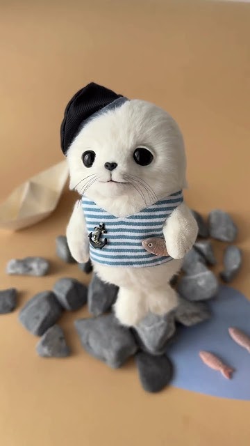 Игрушка ручной работы Байкальская Нерпа. #игрушкаручнойработы #игрушка ...