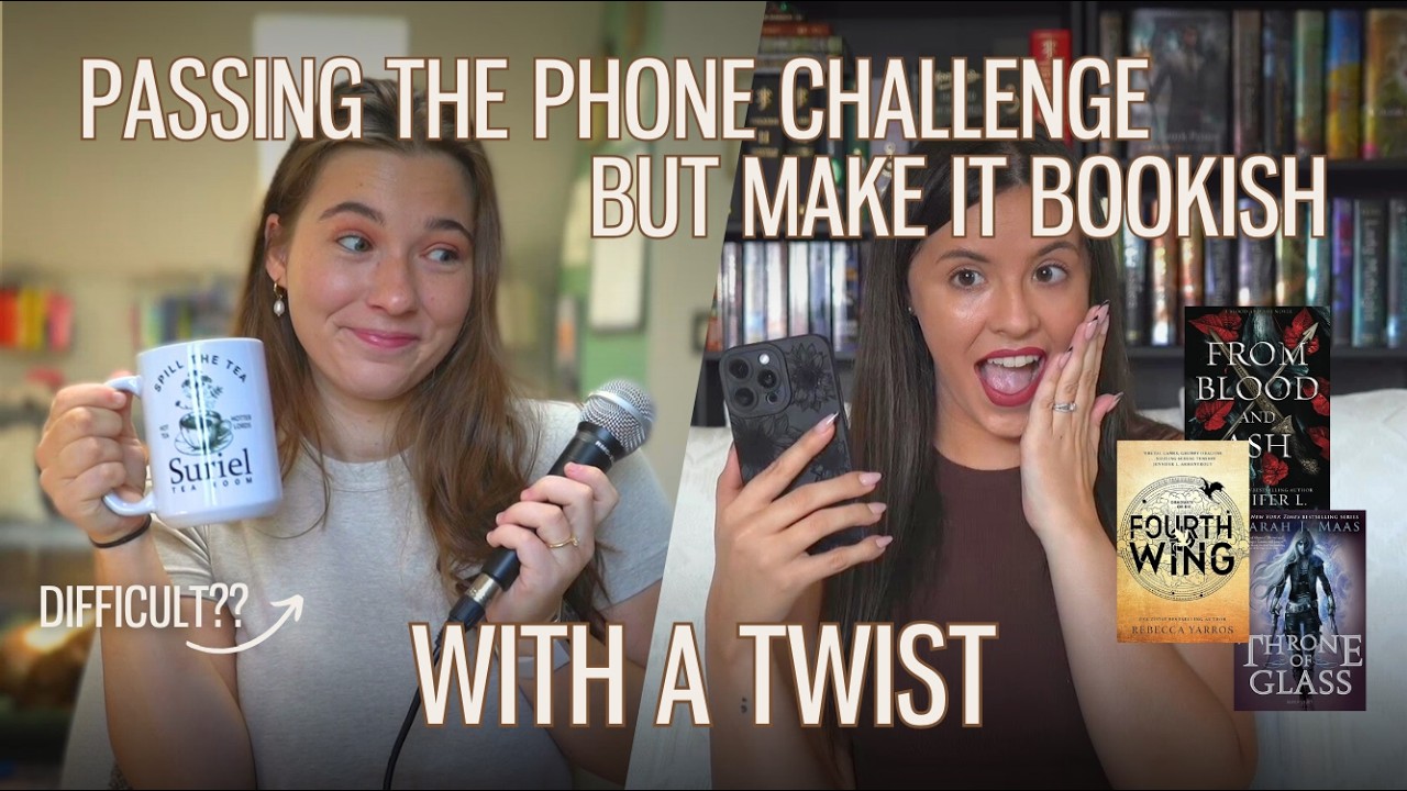 passing the phone challenge but make it bookish edition - YouTube