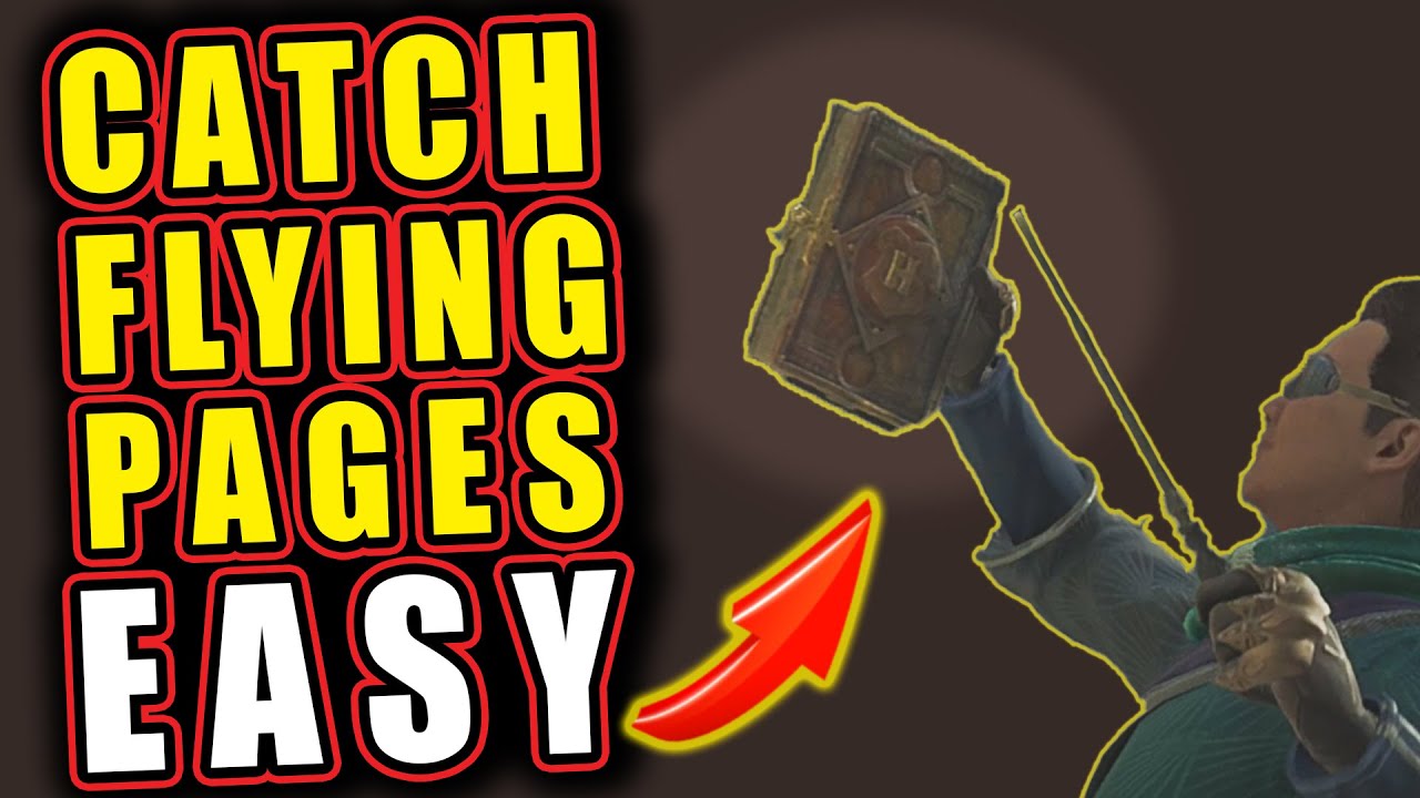 How to Catch Flying Pages EASY | Hogwarts Legacy - YouTube