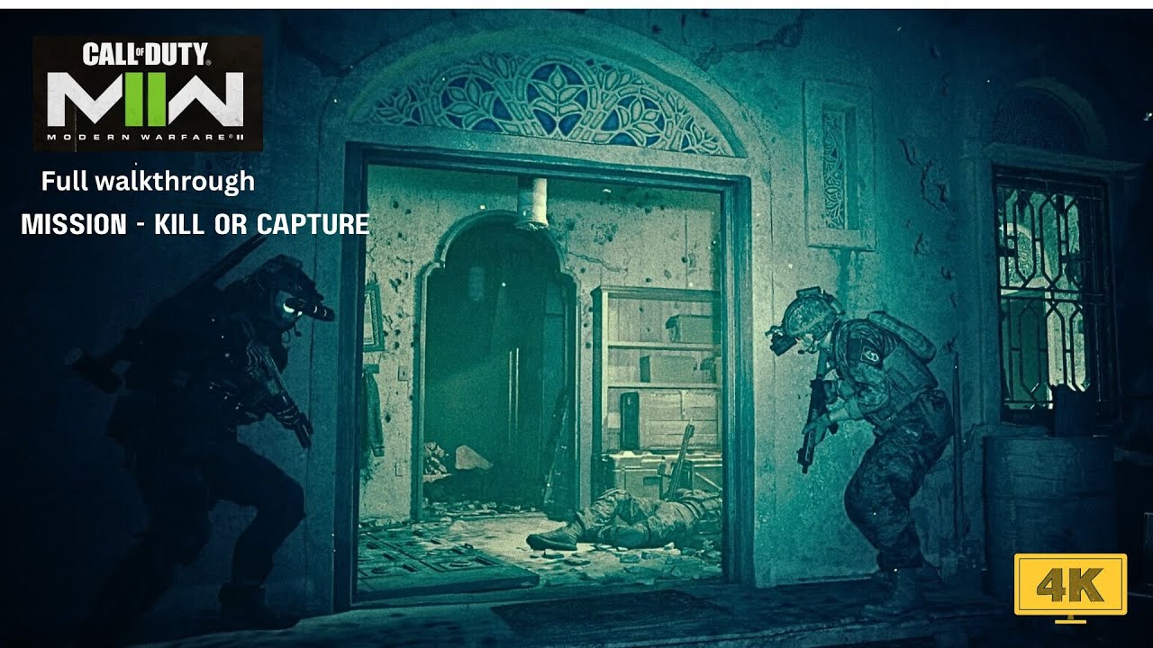 Call of Duty Modern Warfare II – Kill or Capture (Walkthrough | PS5 4K ...