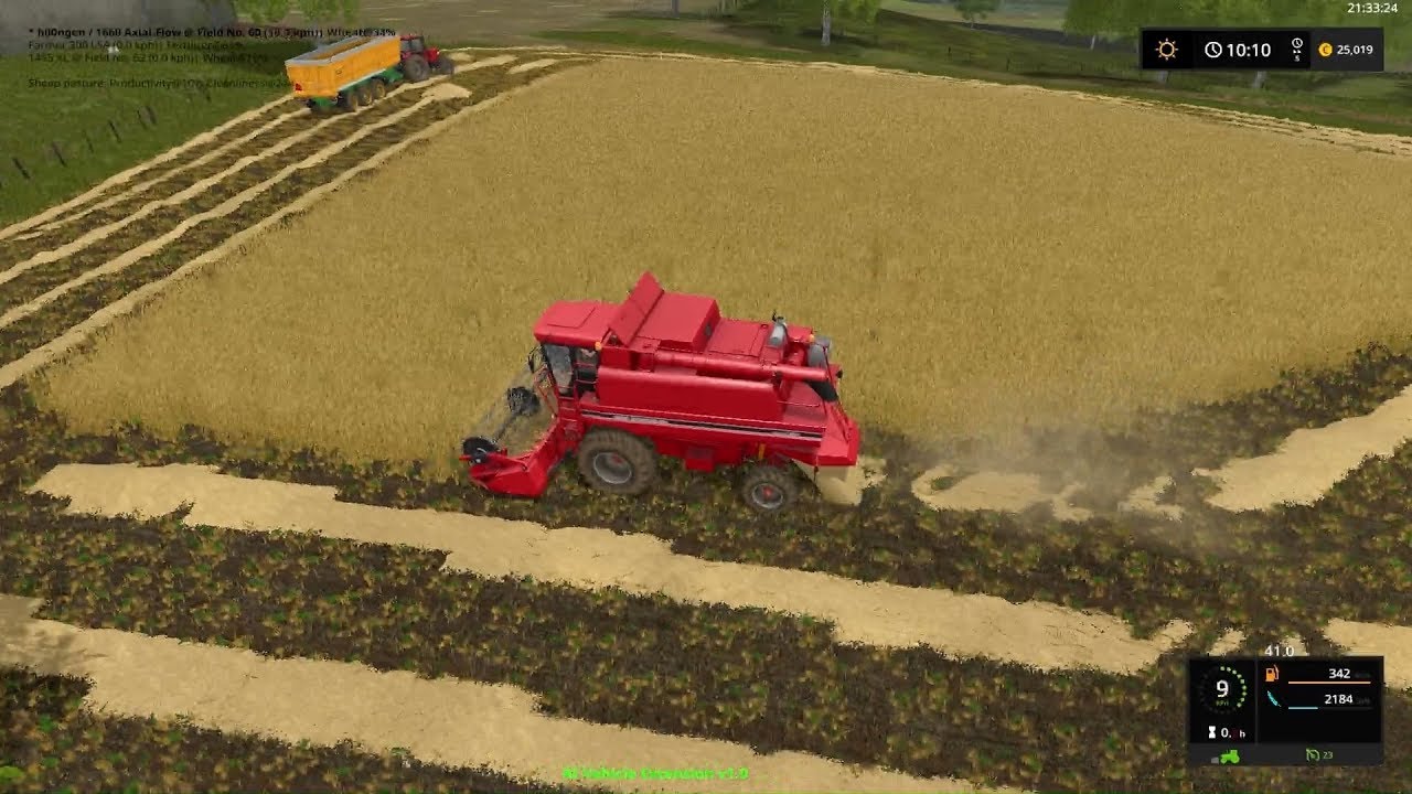 FS17 Timelapse 3 (The Valley The Old Farm) - Wheat harvest and straw ...