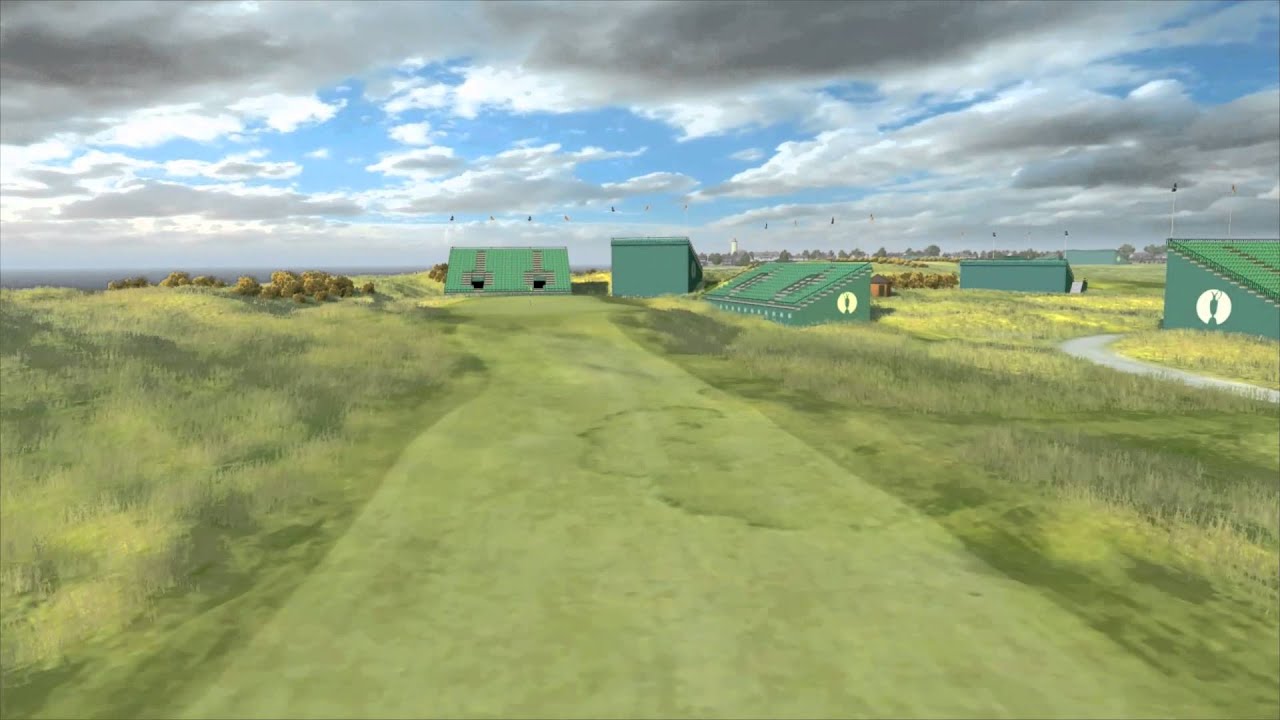 The 143rd Open at Royal Liverpool: 12th Hole Flyover (2014) - YouTube