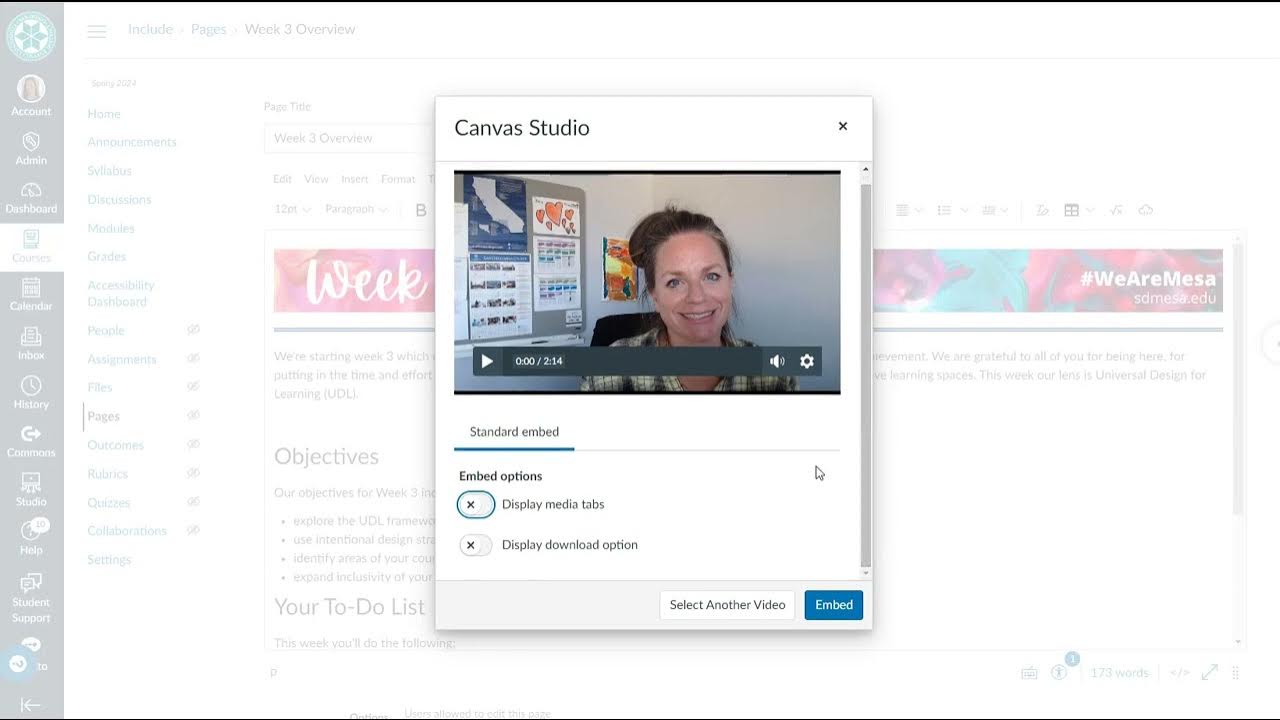 Canvas Studio - How to embed your Canvas Studio video into a Canvas ...