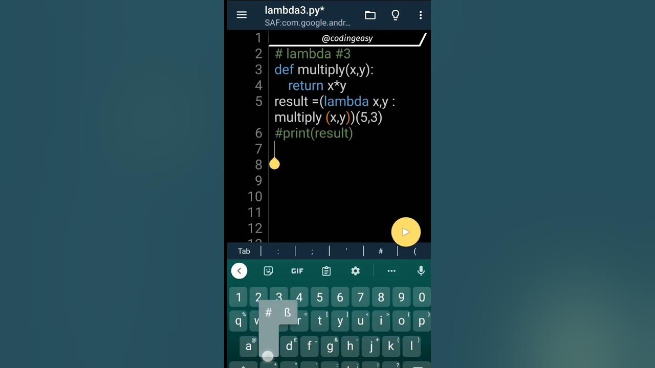 Python LAMBDA FUNCTION! #python #programming #coding - YouTube