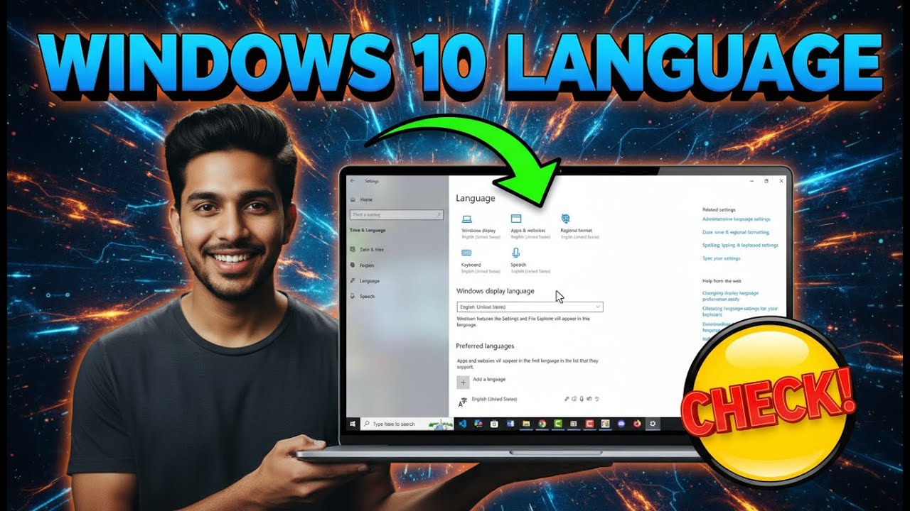 How to Check Language Edition on Windows 10 | Find Your Windows Display ...