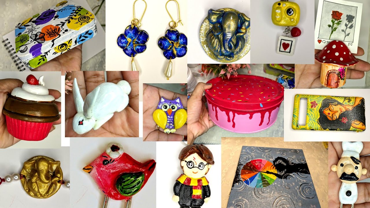20 cute craft ideas/ DIY/30 seconds crafts/fevicryl mould it clay ...