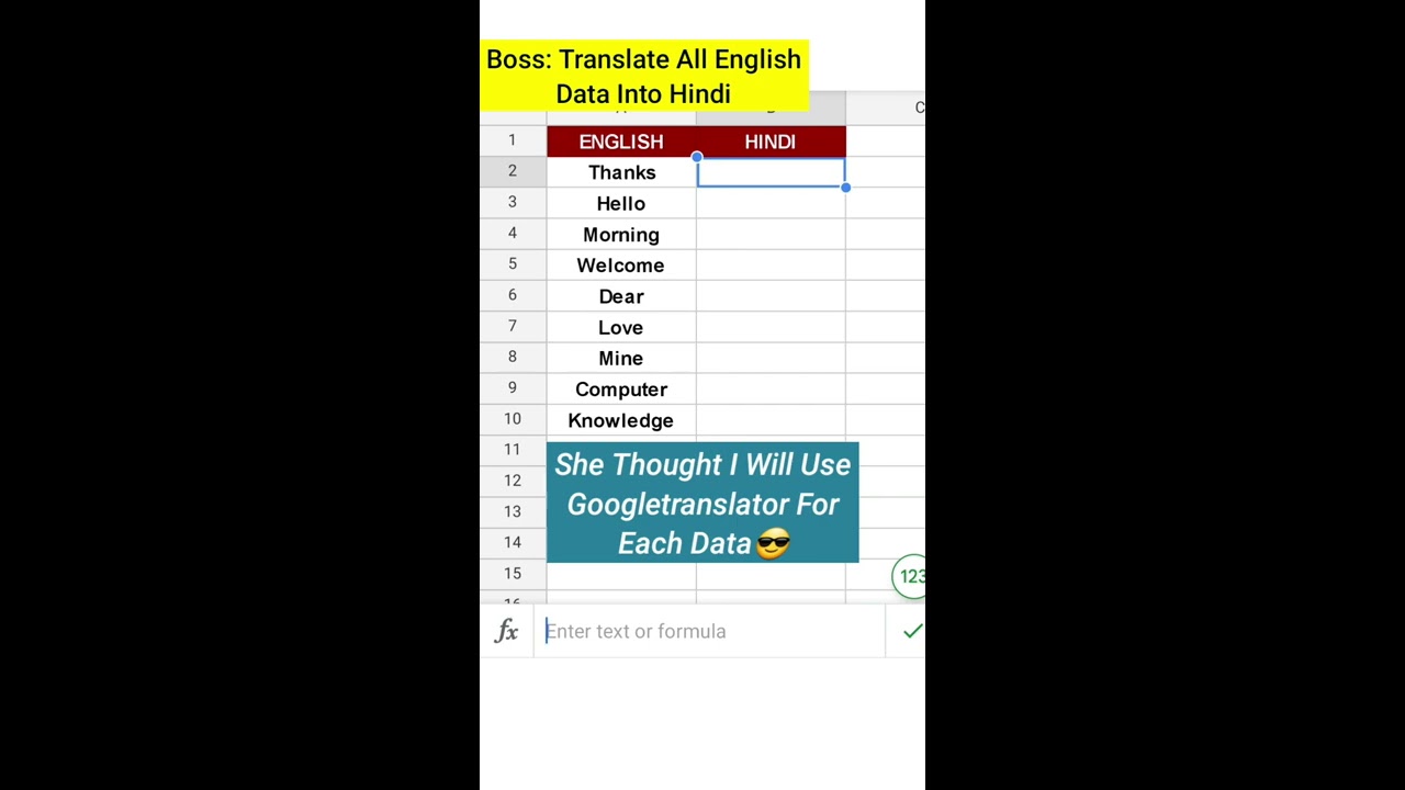 How To Translate English To Hindi In Google Sheet Excel Trick End How To Translate English To Hindi In Google Sheet Excel Trick End