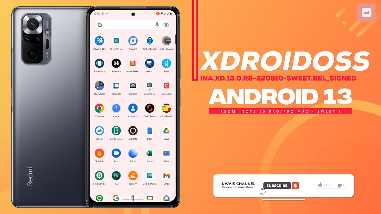 xdroidOSS A13 for Redmi Note 10 Pro - YouTube
