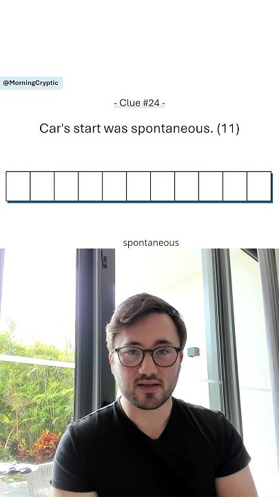 Morning Cryptic #24 - YouTube