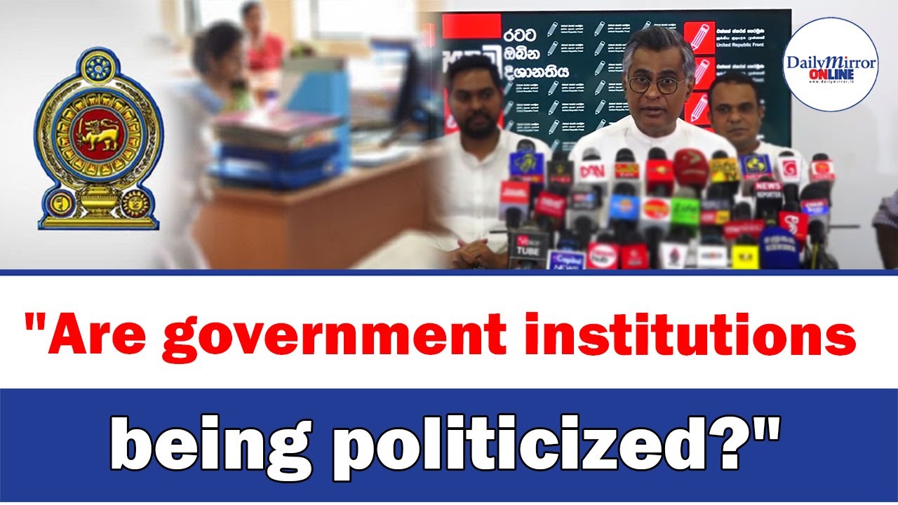 "Are government institutions being politicized?" - YouTube