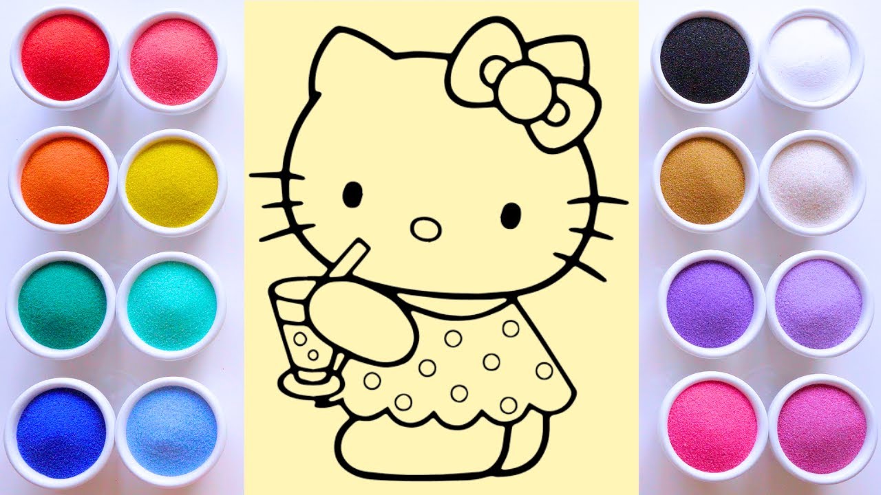 Sand Painting Hello Kitty Juice #22 - YouTube