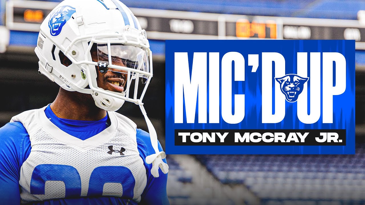 MIC'D UP: GSU Football's Tony McCray Jr. - YouTube