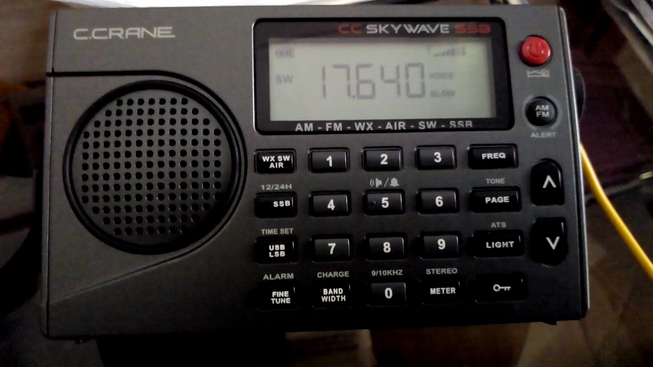 CCRANE CC Skywave SSB Radio SW Reception Test - YouTube