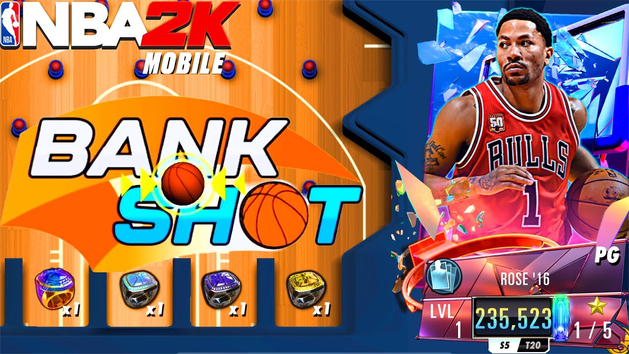 BANK SHOT Pack Opening For Rim Rockers Derrick Rose ! NBA 2K Mobile ...
