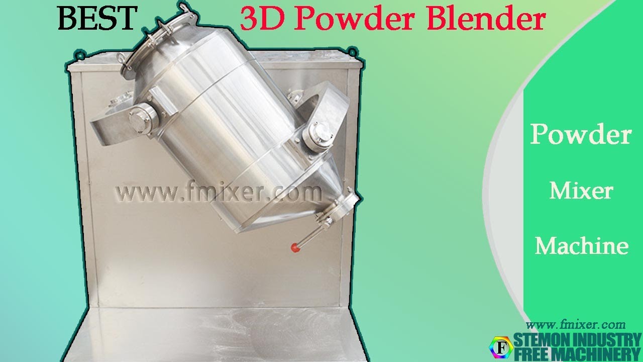 BEST Industrial Powder Blender 3D(three dimensional) movement tumbler ...