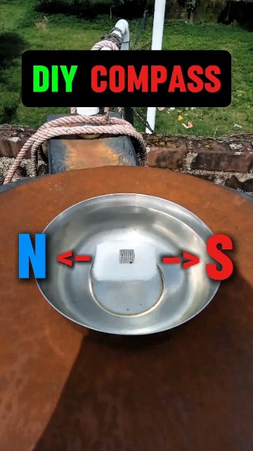 Making🤯DIY Compass at home! #diy #magnet #compass #build #shorts - YouTube