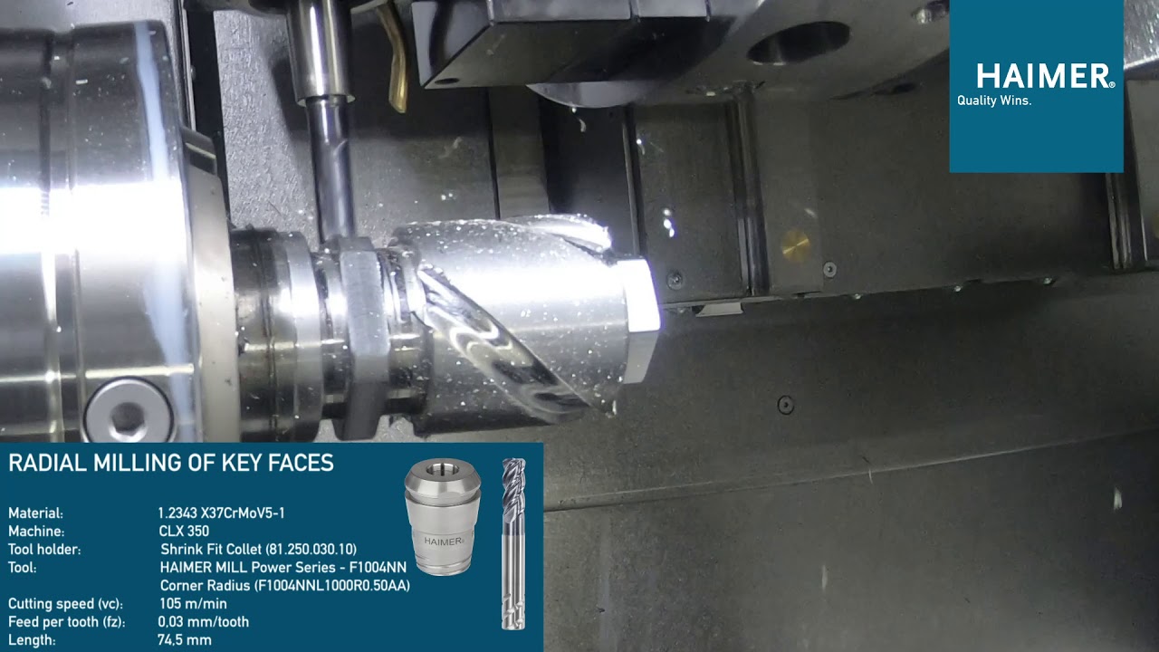 Milling with HAIMER Duo-Lock and shrink fit collets in driven units ...