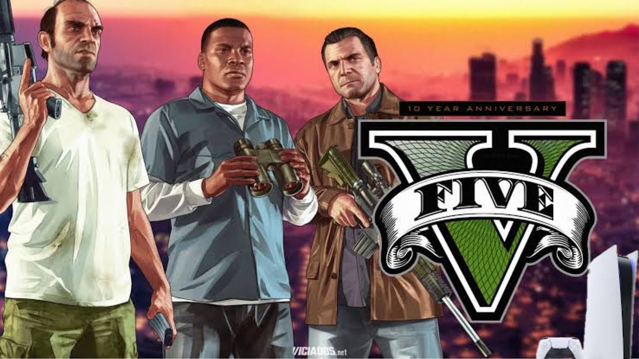 Grand Theft Auto V no PlayStation 5 fat - YouTube