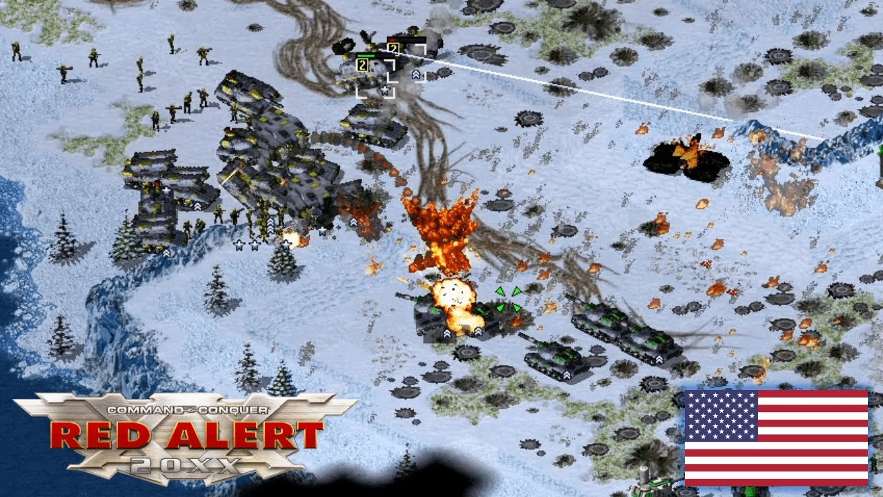 Battle of Snow Island - Red Alert 20XX 1.0.6b Beta 4 (YR Mod) - USA ...