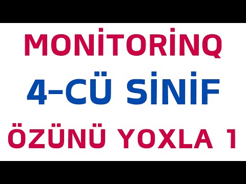4-CÜ SİNİF MONİTORİNQ İMTAHANI 2026 | AÇIQ SUALLAR - 1 | RİYAZİYYAT