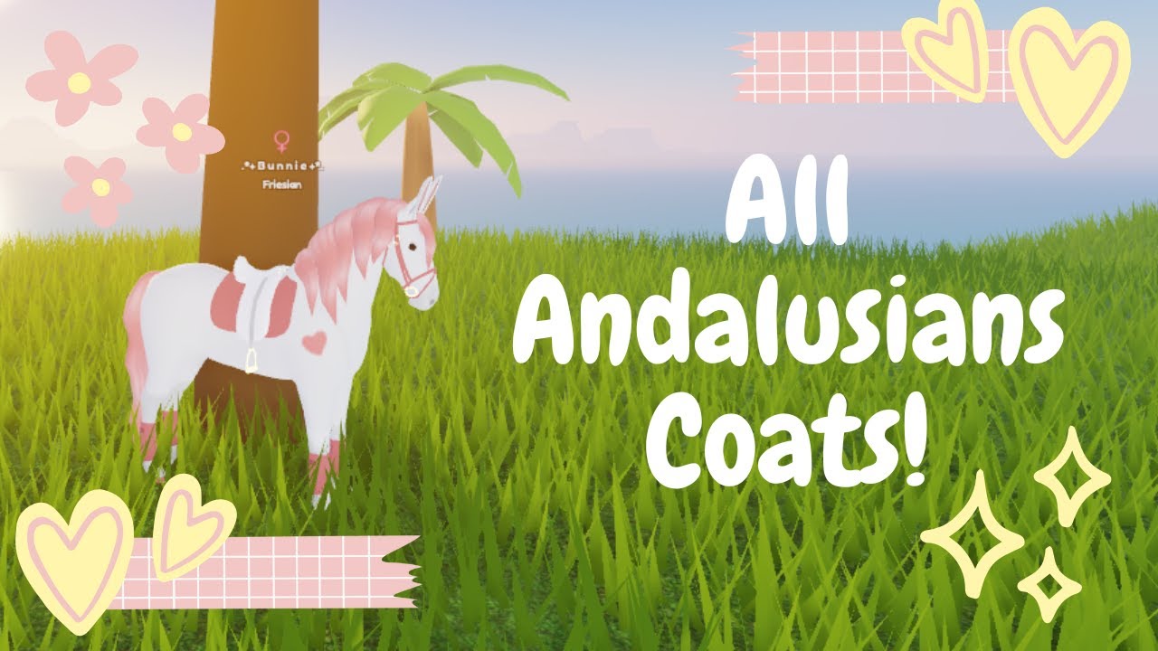 🌼All Andalusians Coats🌼 || Wild Horse Island || Roblox - YouTube