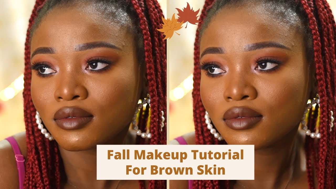 FALL MAKEUP TUTORIAL FOR BROWN SKIN | Duocharms - YouTube